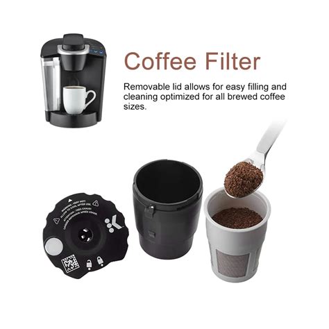 1pc Reusable Refillable Coffee Filter Fit For Keurig 2 Coffee Machine