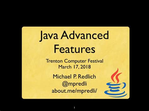 Java Advanced Features Ppt