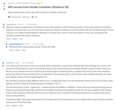 Gpu Access From Docker Ubuntu Container On Top Of Windows 10 Pro