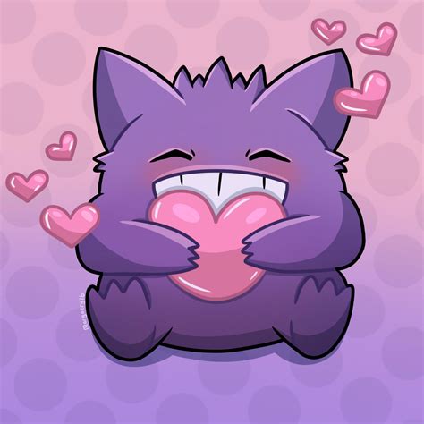 Lovely Gengar R Adorableart