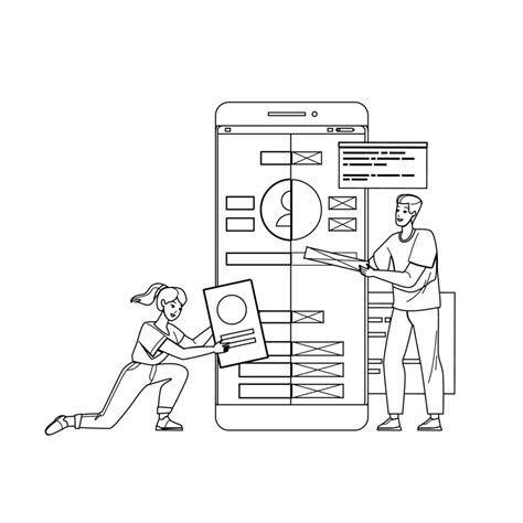 Mobile Ui And Ux Design Designer Business Vector Vector Art At Vecteezy