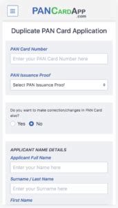 Duplicate PAN Card With Address Change TrackPAN Org