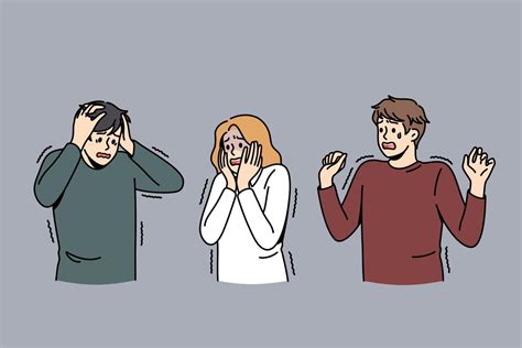 Panicking People Cartoon