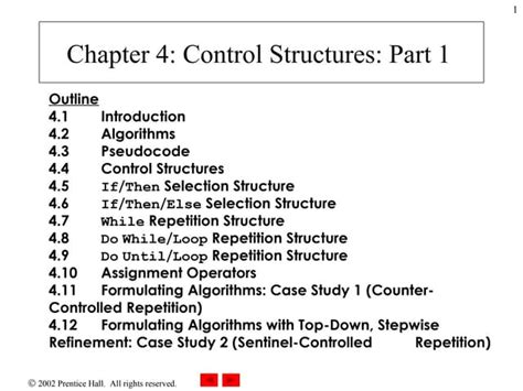 04 Control Structures 1 Ppt