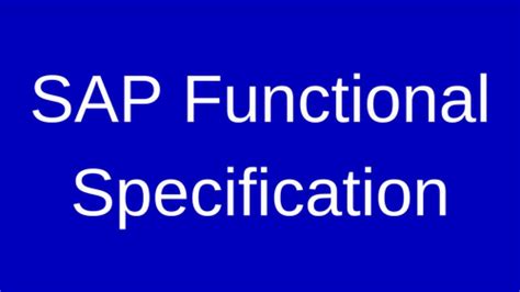 Functional Specification Template A Comprehensive Guide