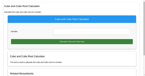 Cube And Cube Root Calculator