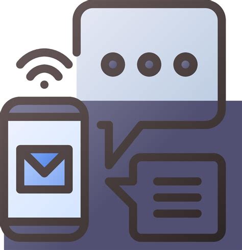 Mobile Messaging Icon 51414348 Vector Art At Vecteezy