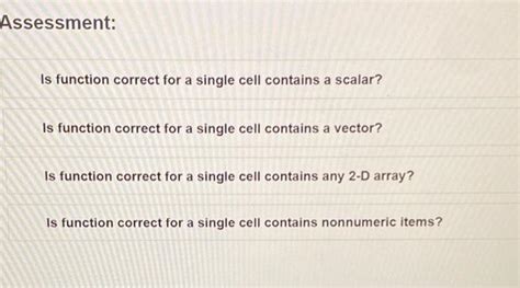 solved write a matlab function named iscellnumeric that