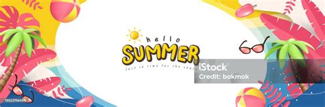 여름 열대 해변 분위기가 있는 여름 프로모션 포스터 배너 쇼핑에 대한 스톡 벡터 아트 및 기타 이미지 쇼핑 여행 주제 3