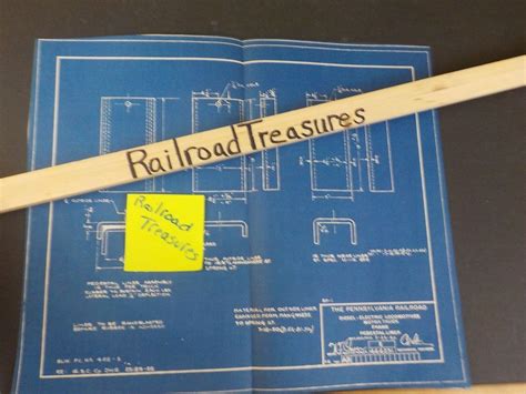 Blueprint Prr Diesel Electric Locomotives Motor Truck Frame Pedestal L