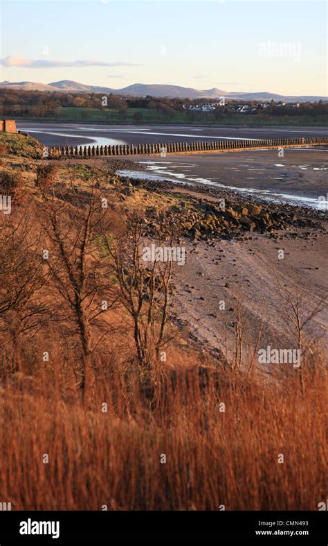 Beach On Cramond Island And Defense Fortifications Along The Causeway