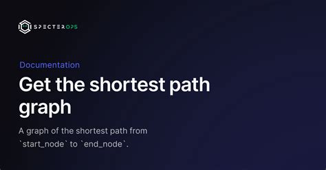 Get The Shortest Path Graph Specterops