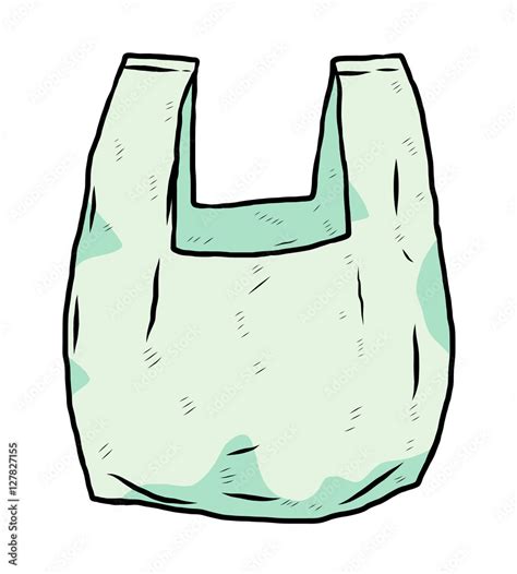 Cartoon Grocery Bag