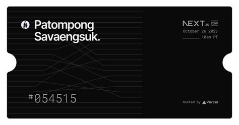 Patompong Savaengsuk On Linkedin Join Patompong Savaengsuk At Nextjs Conf