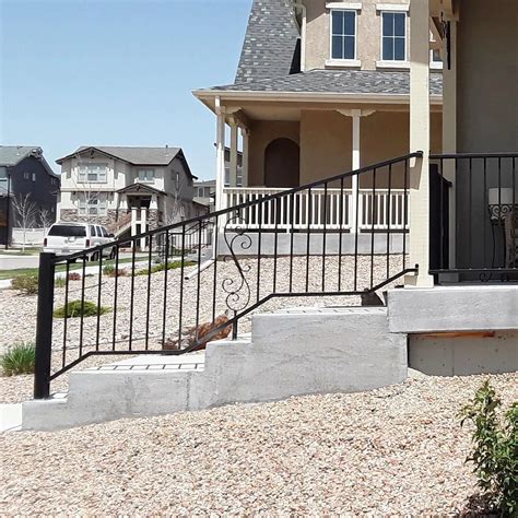 Scroll Porch And Step Railing Ironwolf Designs