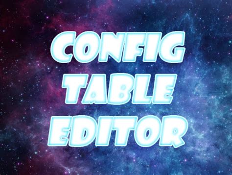 Config Table Editor 비주얼 스크립팅 Unity Asset Store