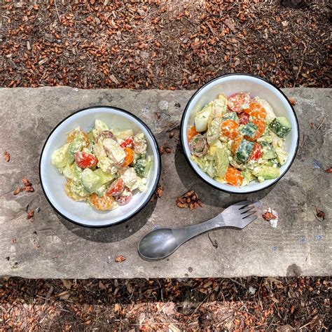 Meat Salad Cobb Camping Recipes Outdoor Eats Outdoor Eats