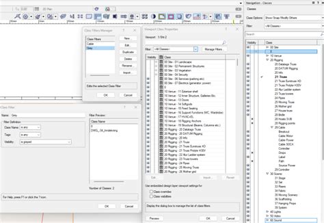 Viewport Class Properties Filter Troubleshooting Vectorworks