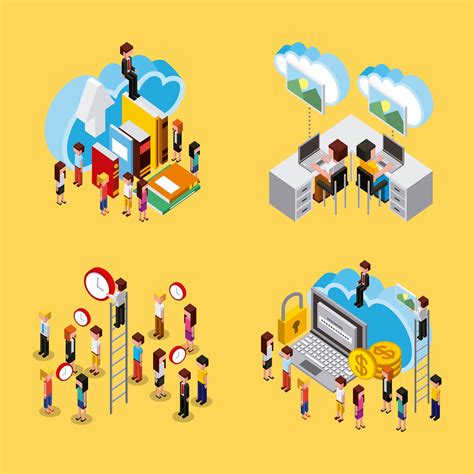 People Cloud Computing Storage 686129 Vector Art At Vecteezy