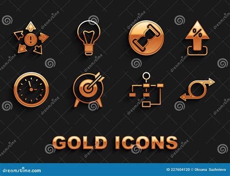 Set Arrow And Hierarchy Organogram Chart On Seamless Pattern Vector CartoonDealer