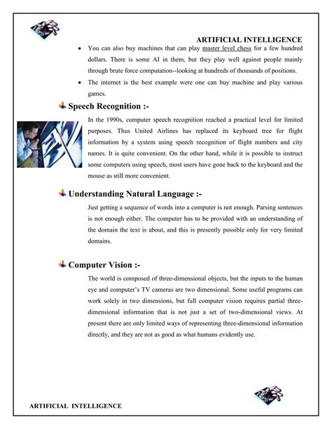 Artificial Intelligence Report Docx