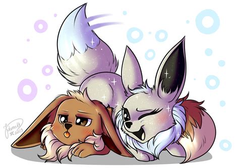 Eevee Couple By Julunis14 On Deviantart