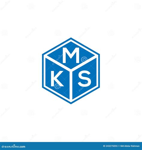 Mks Letter Logo Design On Black Background Mks Creative Initials Letter Logo Concept Mks