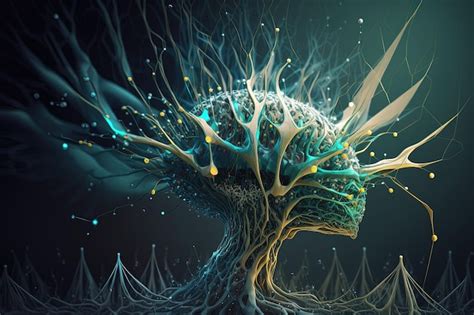Premium Ai Image Brain Neural Network Neural Network Concept In Activity Digital Illustration Ai