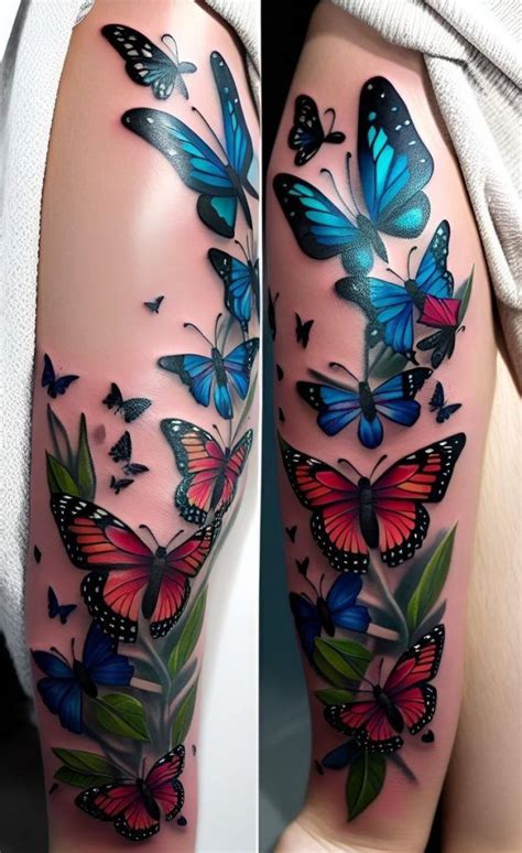 16 Beautiful Butterfly Tattoo Ideas For Women In 2024 Arm Sleeve