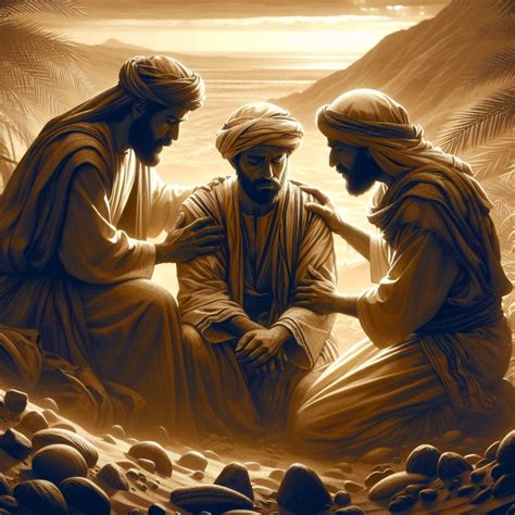 Job 2 11 Artwork Bible Art