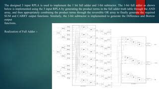 Ieee Project Reversible Logic Gates By Amit PPT