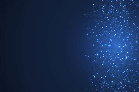 연결된 선과 점으로 추상 신경총 배경 웨이브 흐름 플렉서스 기하학적 효과 화합물 빅 데이터 라인 신경총 최소한의 배열 디지털