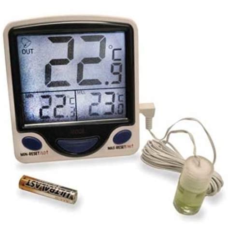 Vaccine Thermometer Jumbo Display With 5 Ml Glycol Bottle Medical