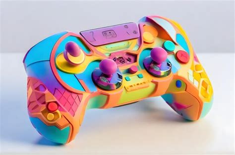 Premium Ai Image A Game Controller With A Handle And Buttons That Are