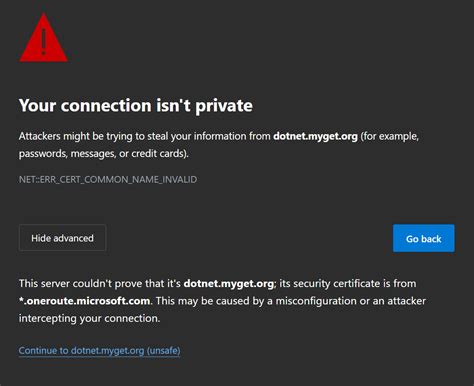 Nuget Feed Has An Invalid Certificate · Issue 210 · Dotnetsymreader