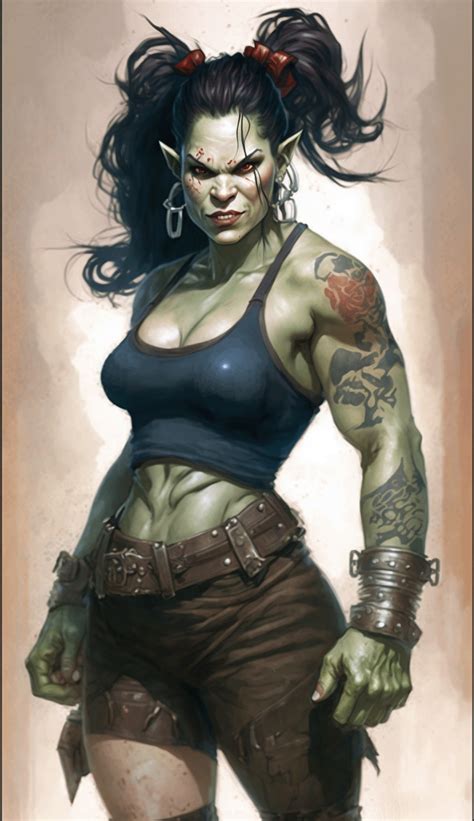 Half Orc Femme V By Thesmilingogre On Deviantart