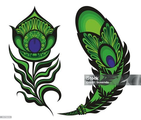 Peacock Feathers Stock Illustration Download Image Now Art Avatar