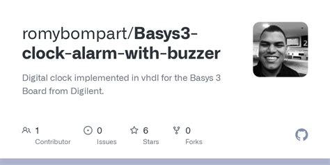 GitHub Romybompart Basys3 Clock Alarm With Buzzer Digital Clock