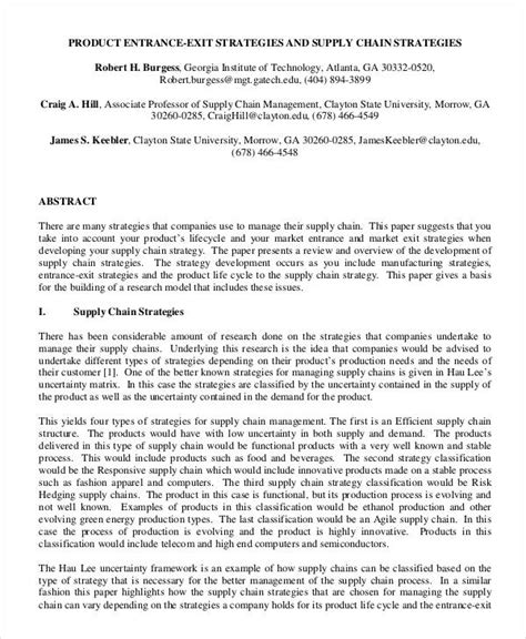 Business Exit Plan Template