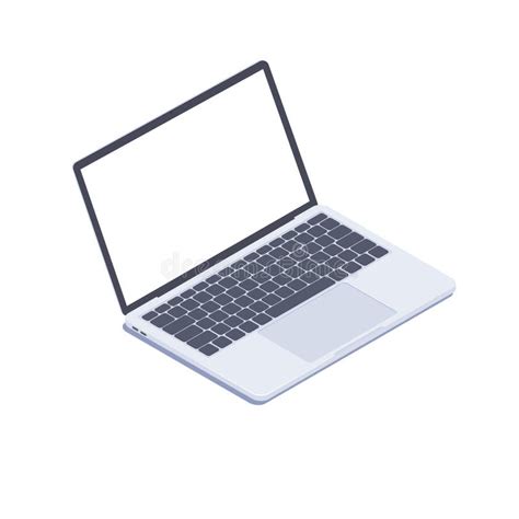 isometric laptop vector 3d isometric laptop computer stock vector