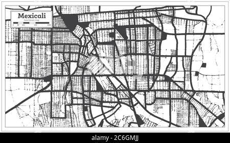 Urban Vector City Map Of Mexicali Mexico Stock Vector Image And Art Alamy
