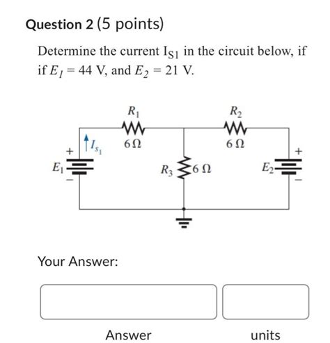 Solved Determine The Current IS In The Circuit Below If If Chegg Com