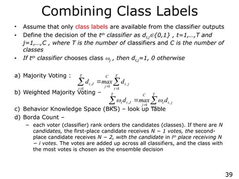 Introduce To Approaches Of Classifiers Combination Ppt