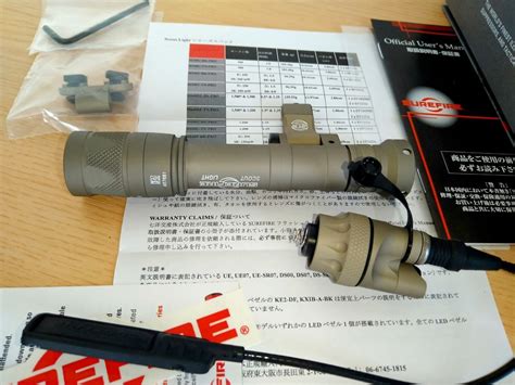 Surefire シュアファイア M640v Scout Pro Ir 不可視光 タン色 Surefire Ds07 ライトスイッチ タン色
