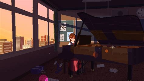 Kuuchuu Roukaku Original Animated Animated Gif Looping Animation Lowres 1girl Analog