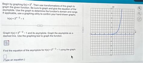 Solved Begin By Graphing F X 3x Then Use Transformations
