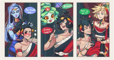 Zagreus Megaera Dusa And Persephone Hades Drawn By Mindeibae