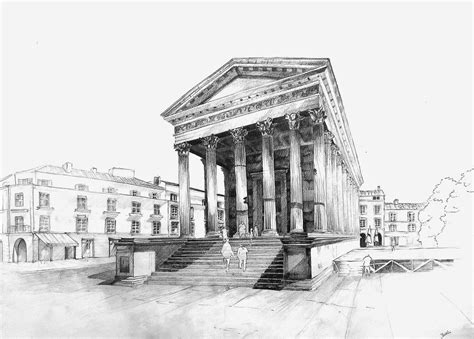 Architectural Drawings Of Historic Buildings Perspective Drawing Architecture Architecture