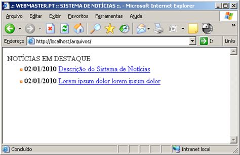 sistema de notícias em php e mysql como criar um site blog