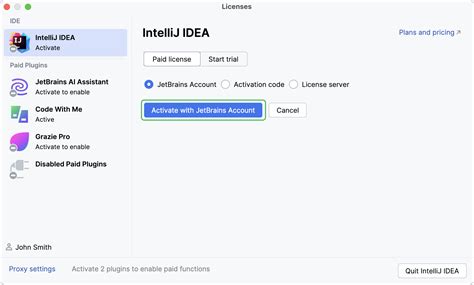 用您的 Jetbrains Account 啟用 Jetbrains 軟件 授權和購買常見問題解答